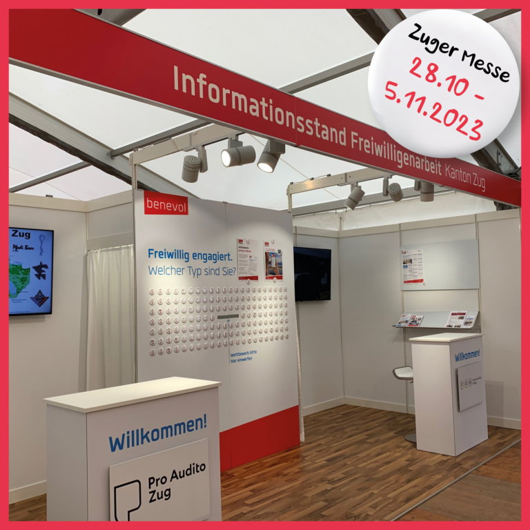 Benevol Zug - Die Zuger Messe 2023 ist vorbei